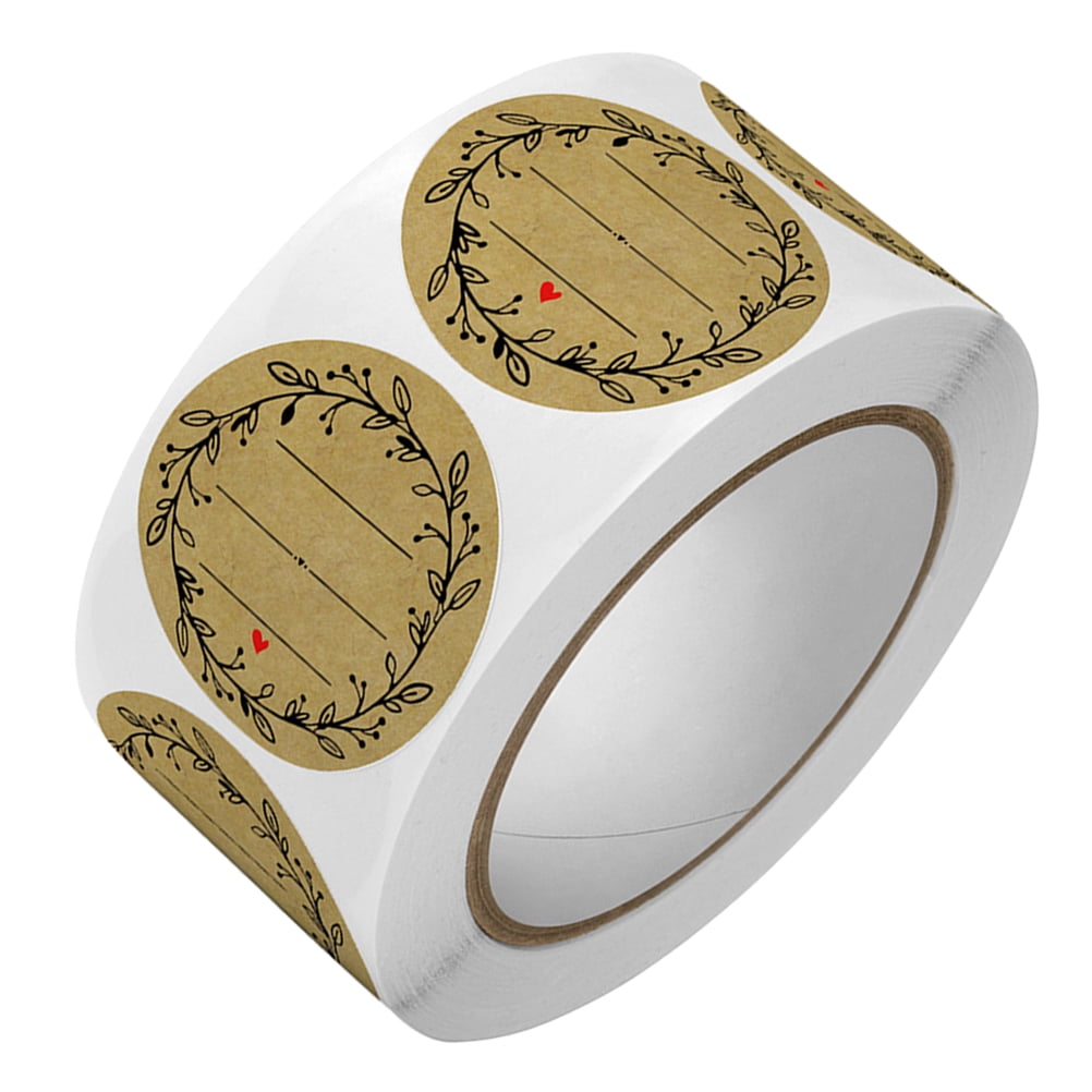 1 Roll Olive Branch Stickers Self-Adhesive Labels Homemade Baked Goods ...