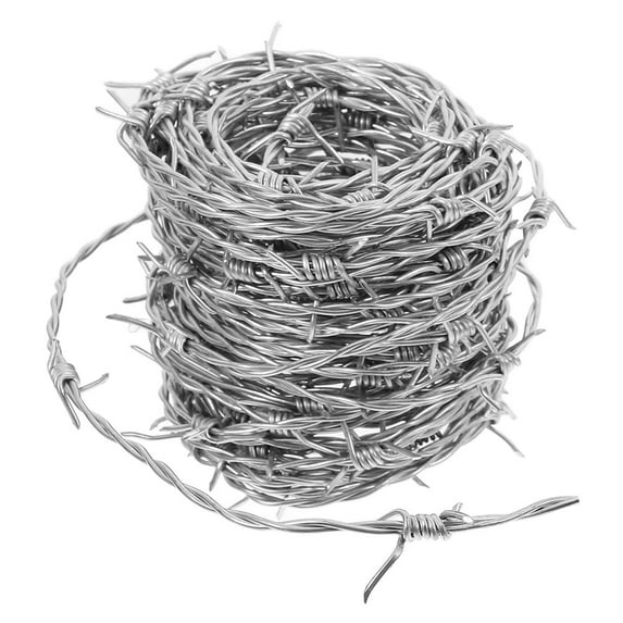 1 Roll Outdoor Barbed Wire Fence Garden Barbed Wire Replacement Barbed ...