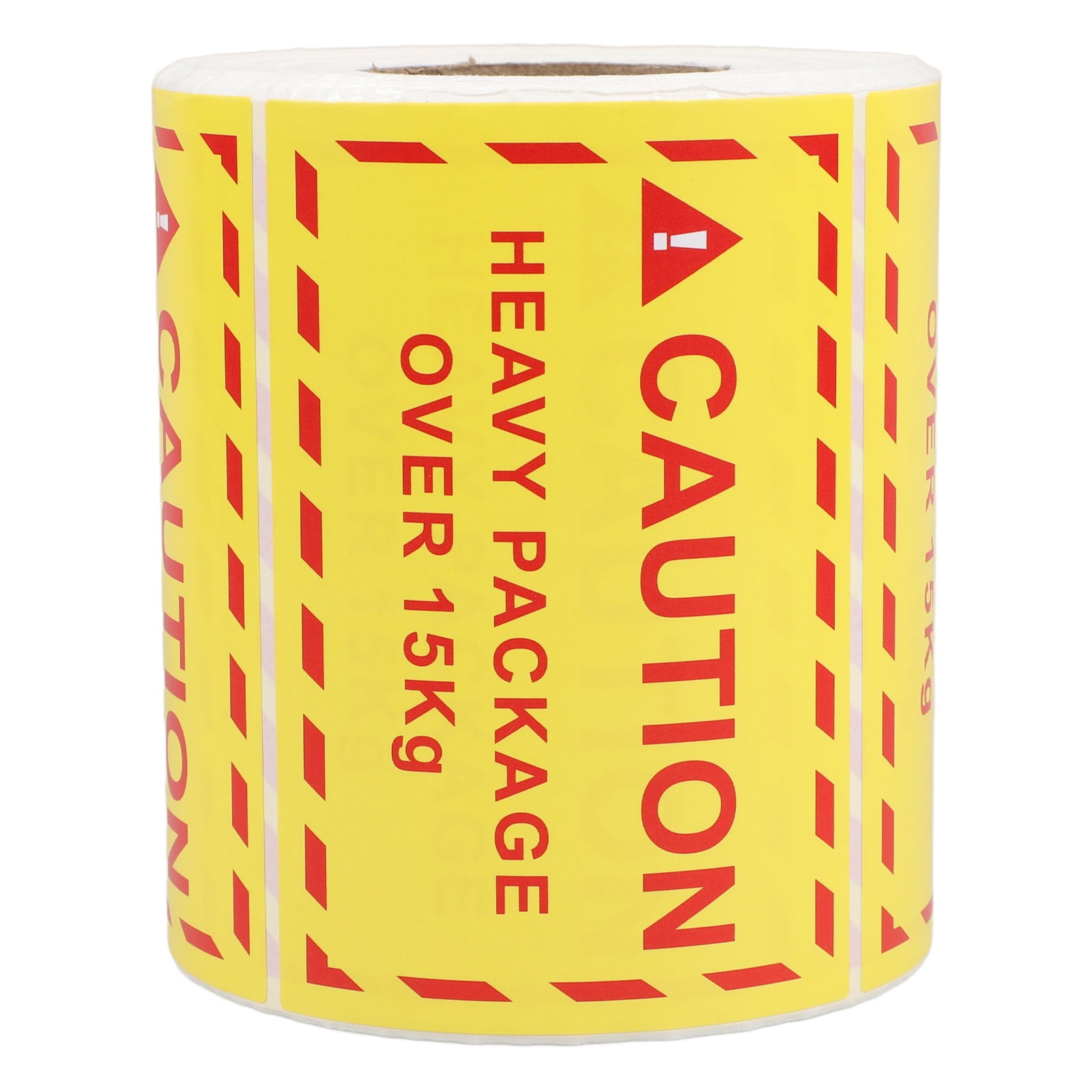 1 Roll Overweight Warning Stickers Caution Heavy Package Over 15 Kg ...