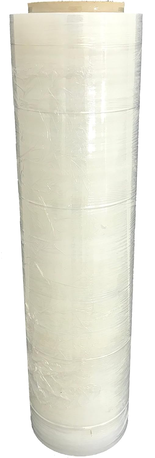 1 Roll Pallet Wrap Stretch Film, Industrial Strength Hand Stretch Wrap ...