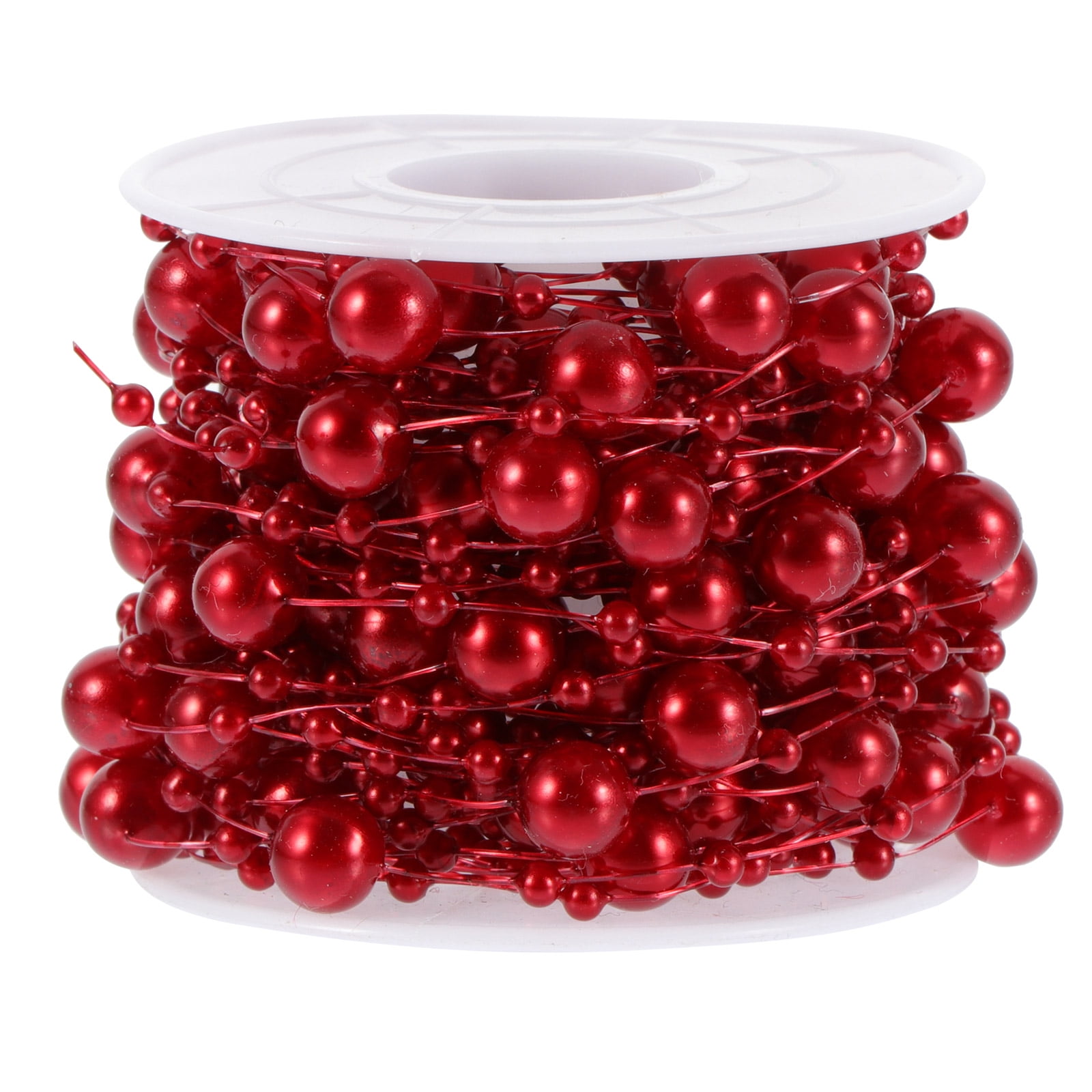 1 Roll Plastic Pearl String DIY Beads String Chain 10m-Length Spool ...