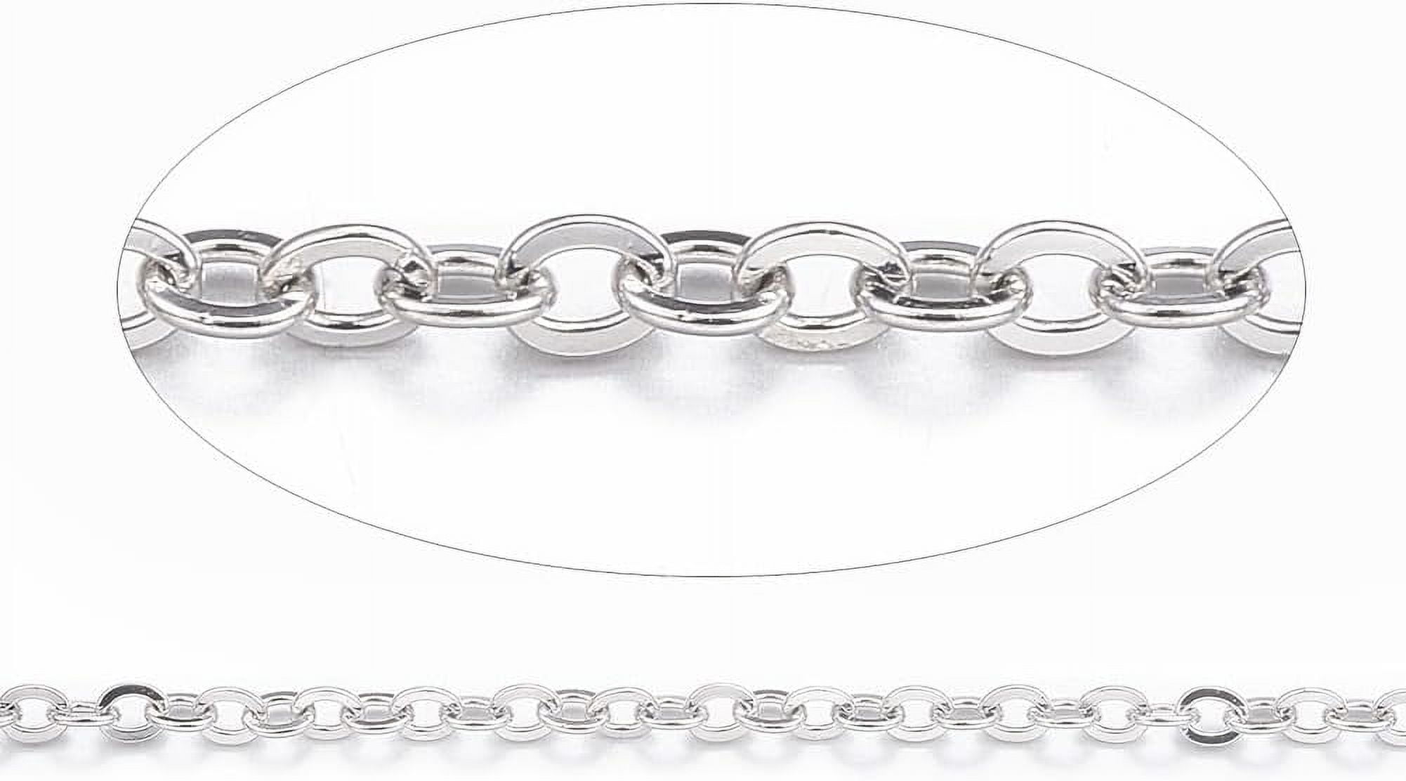 1 Roll Resistant 304 Stainless Steel Cable Chains Soldered with Spool ...