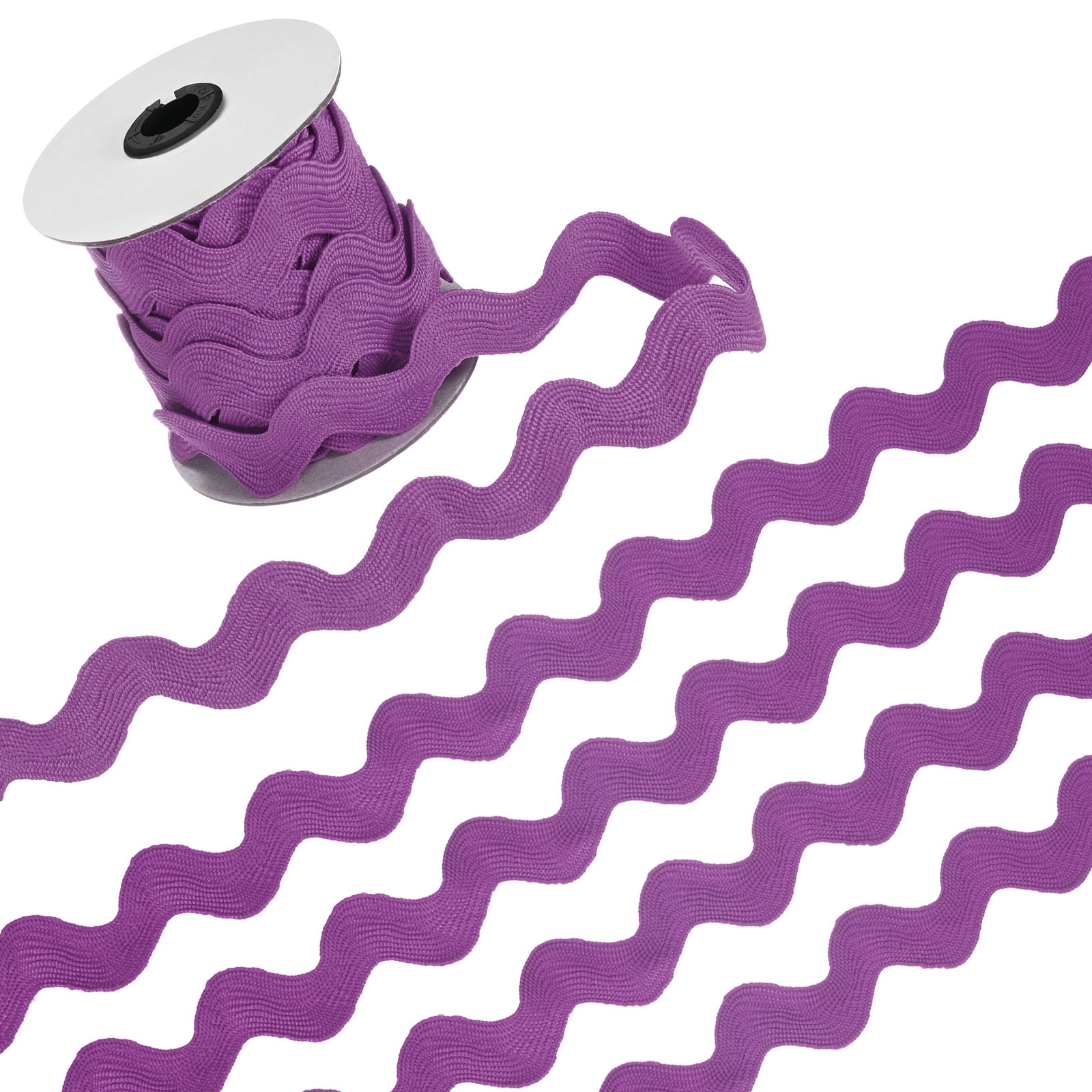 Uxcell 1 Roll Rick Rack Trim 10 Yard Length 0.8 inch Wave Bending ...