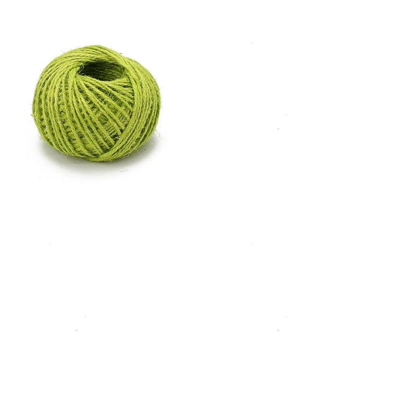 1 Roll Round Jute Cord for Gift Wrapping Party Decoration Yellow Green ...