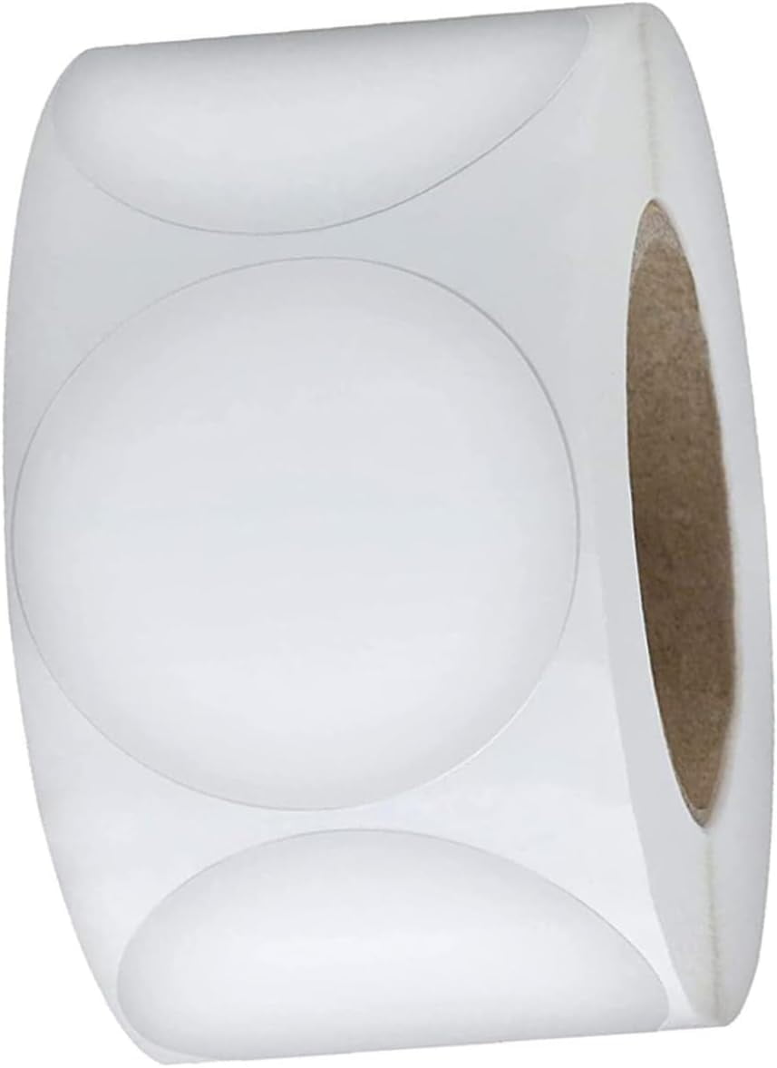 1 Roll Round Transparent Sticker Circle Labels Printable Labels Clear ...