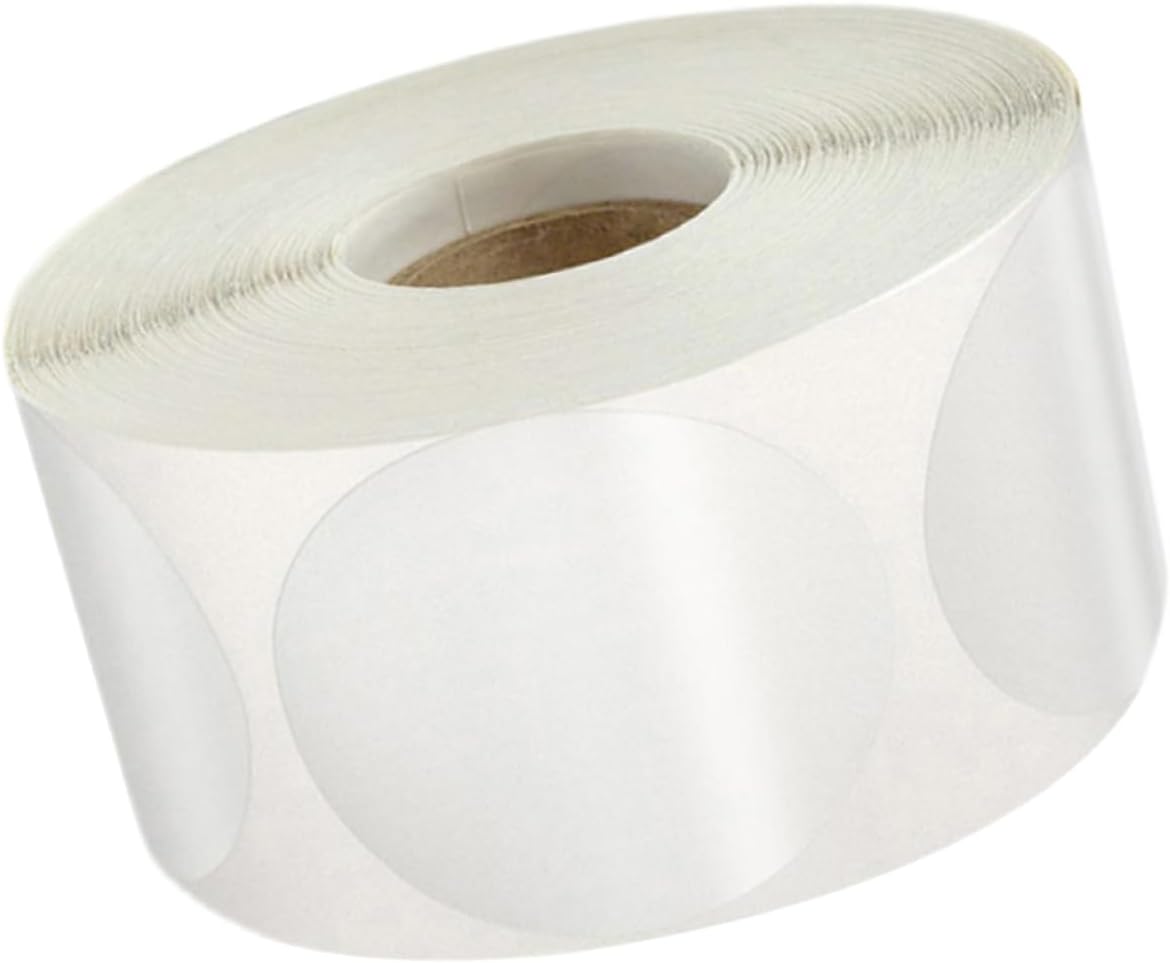 1 Roll Round Transparent Sticker Clear Envelopes Dot Sticker Tags for ...