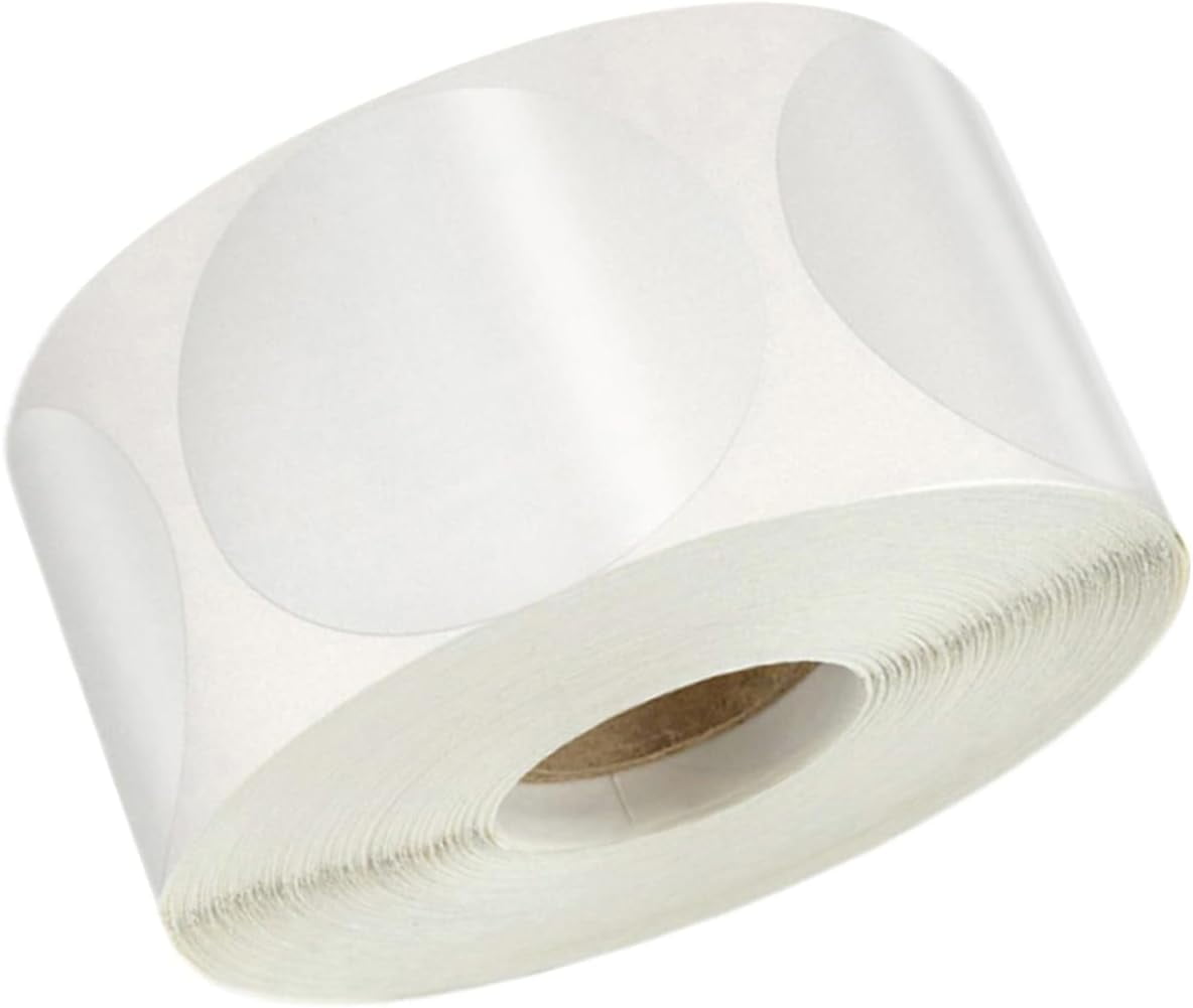 1 Roll Round Transparent Sticker Gift Tags for Presents Circle Labels ...