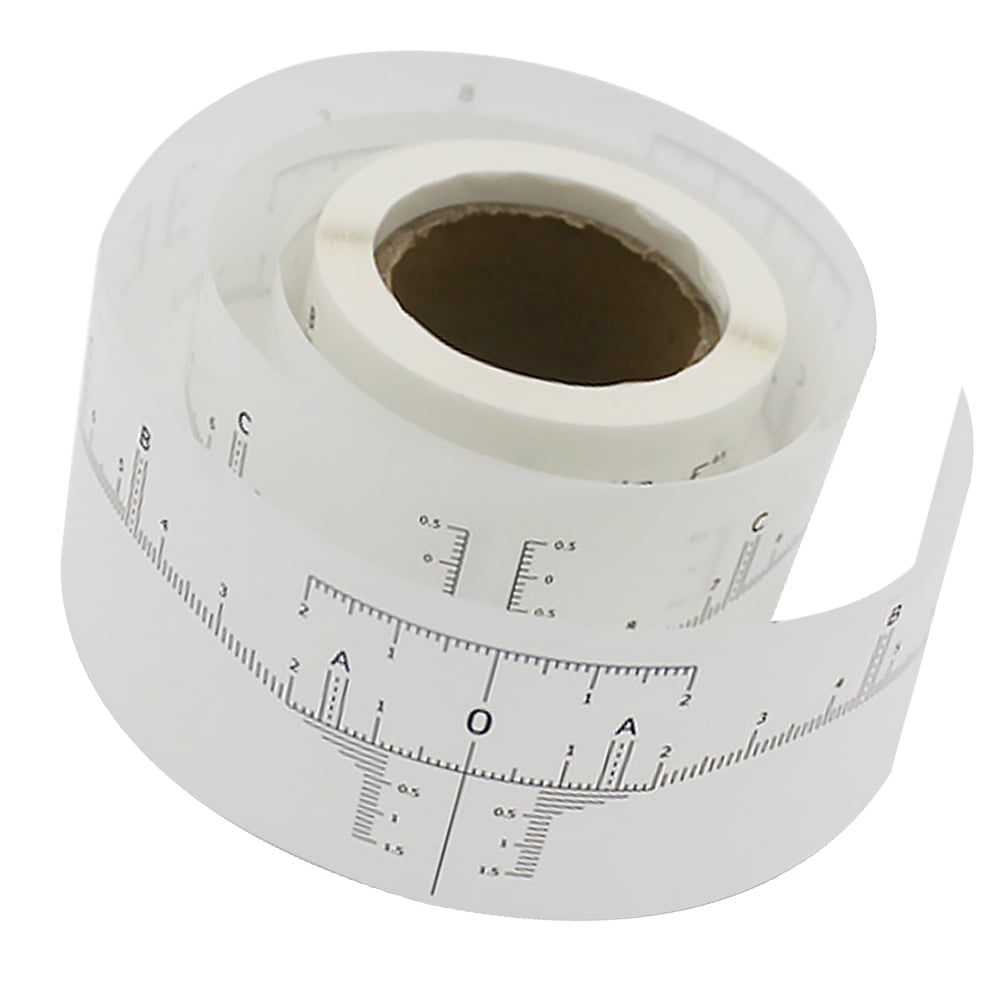 1 Roll Ruler Sticker Shaper Stencil Decal Makeup Tool Adhesive Ruler ...