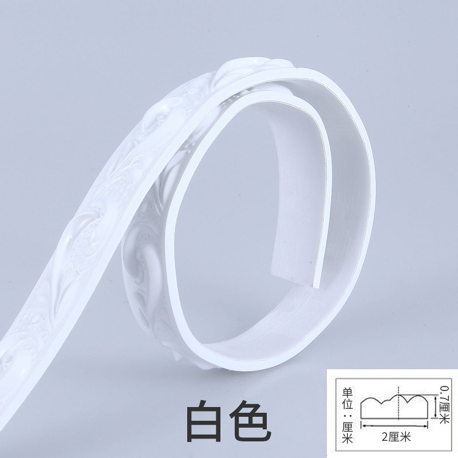 1 Roll Self Adhesive Trim Caulk Strip Peel and Stick Corner Molding ...