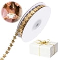 1 Roll Star Sparkly Ribbon Trim 11 Yards, 0.6 Inch Glitter Star ...