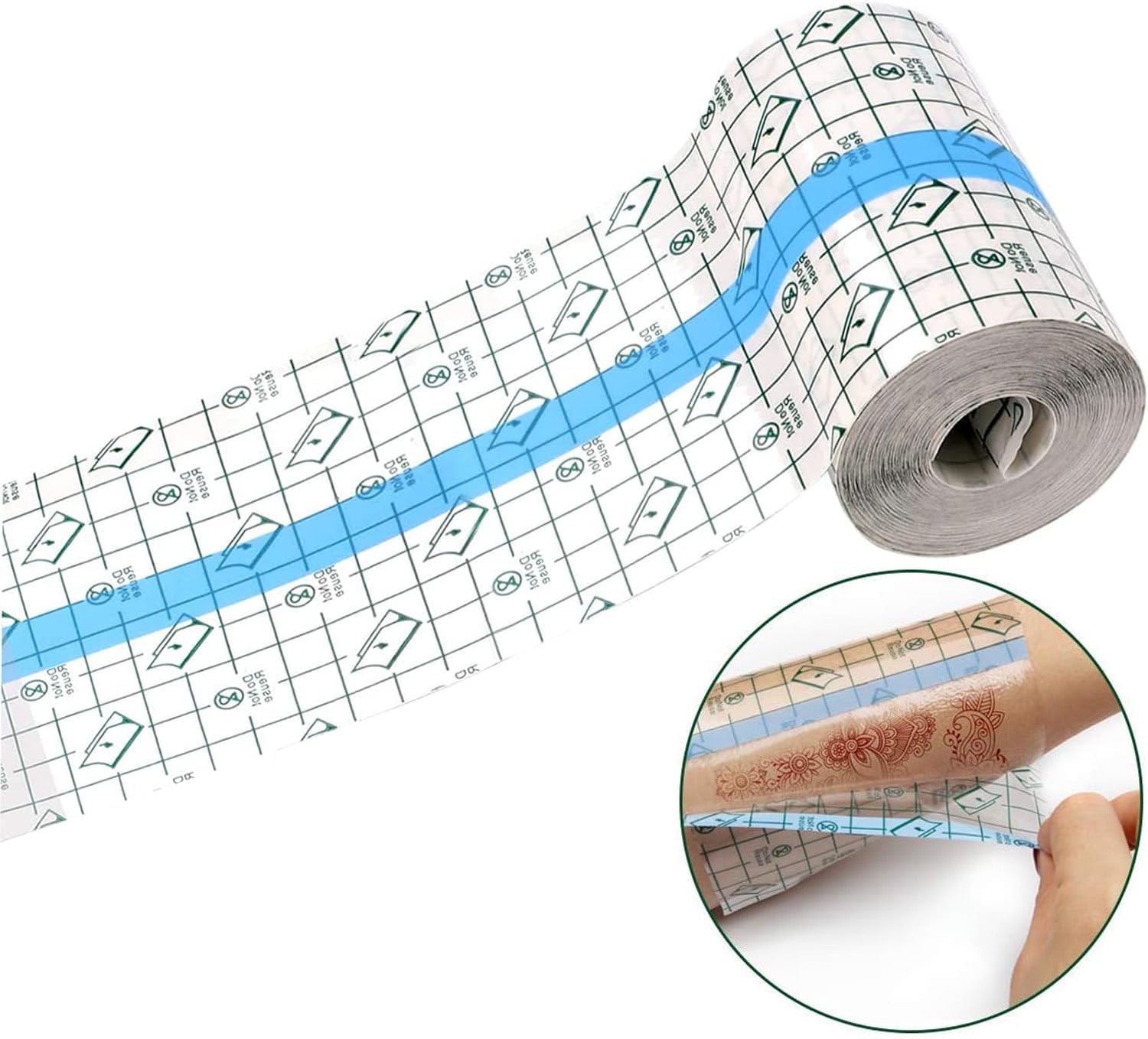 1 Roll Tattoo Aftercare Waterproof Bandages,Happon Waterproof ...