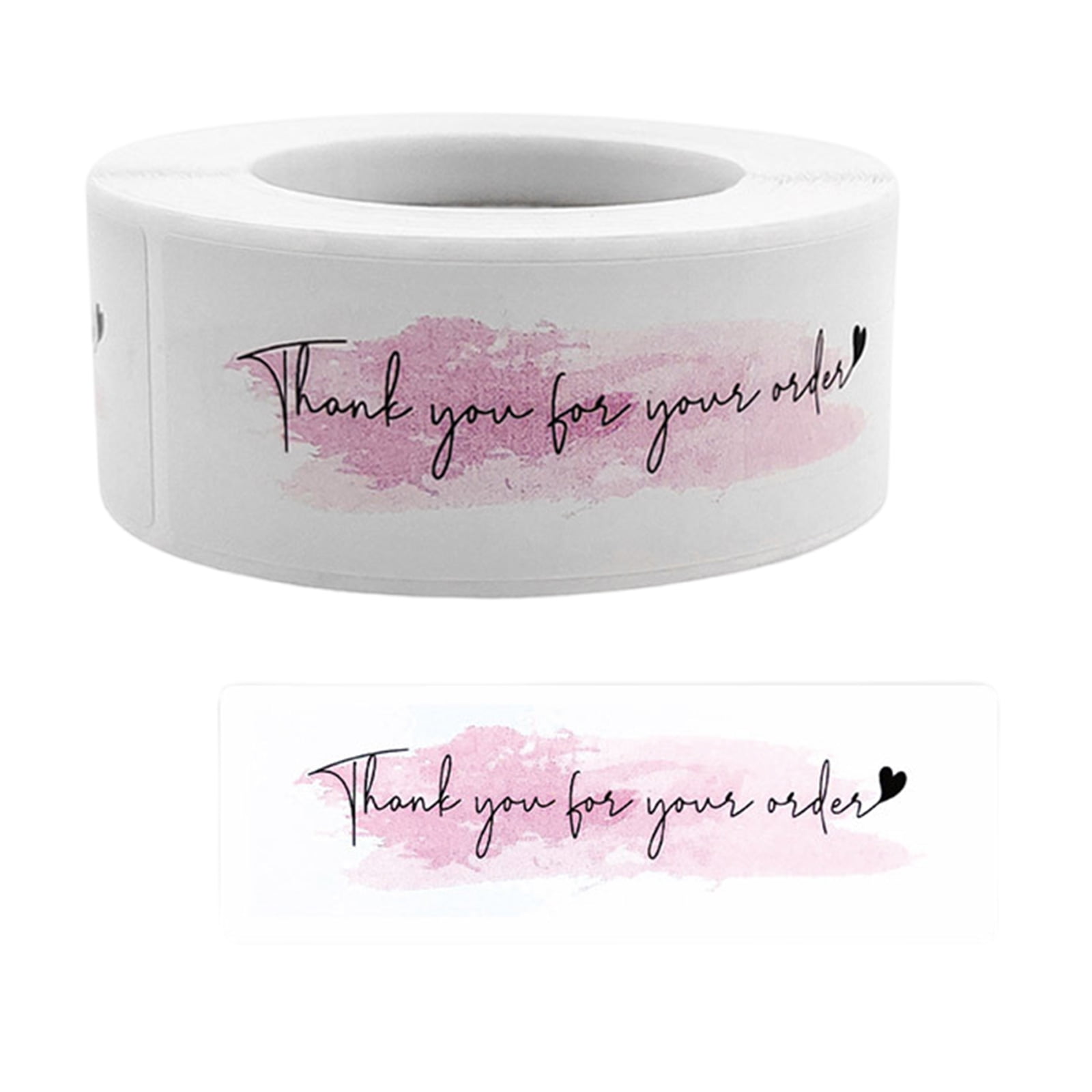 1 Roll Thank You Sticker Adhesive Roll Perfectly for Envelopes Sealing ...