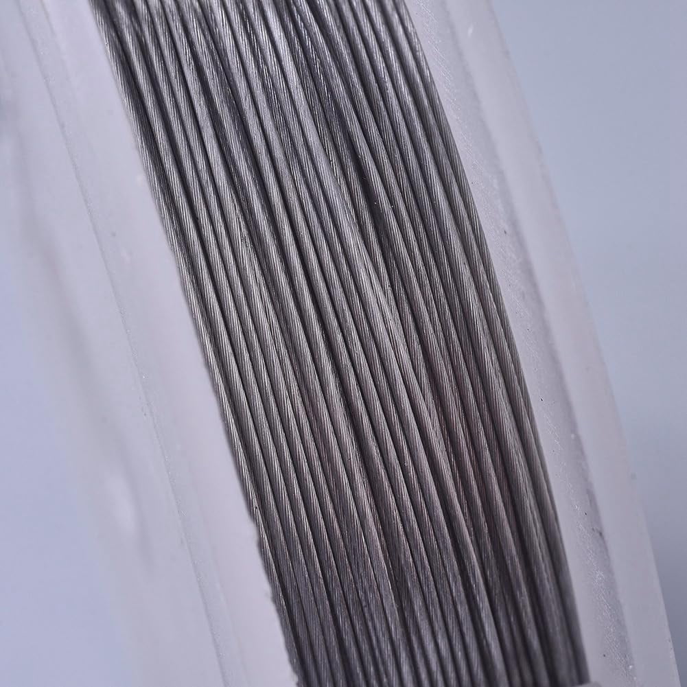 1 Roll Tiger Tail Wire Stainless Steel Wire Stainless Steel Color 0.5mm ...