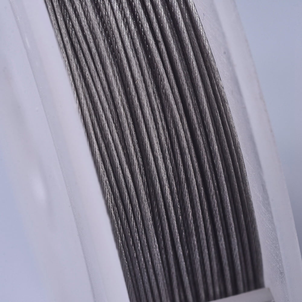 1 Roll Tiger Tail Wire Stainless Steel Wire Stainless Steel Color 0.5mm ...