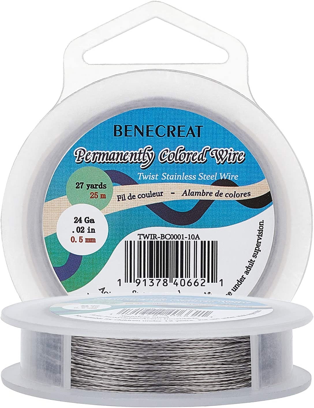 1 Roll Tiger Tail Wire Stainless Steel Wire Stainless Steel Color 24 ...