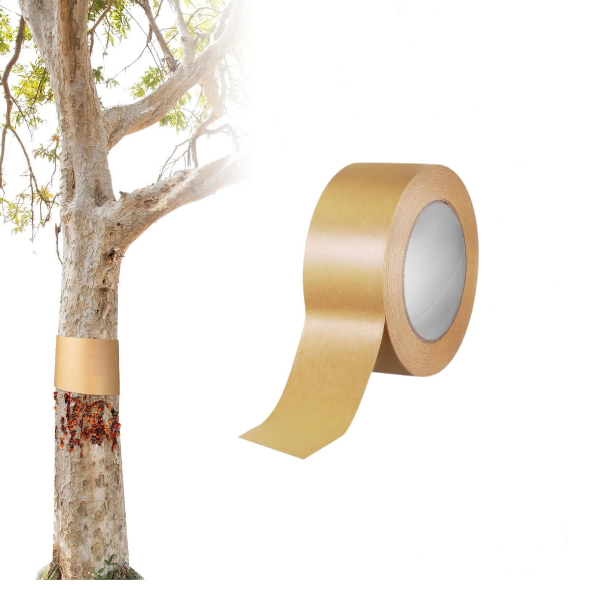 1 Roll Tree Barrier Tape, 2in x 98ft Insect Protector Tree Wrap ...