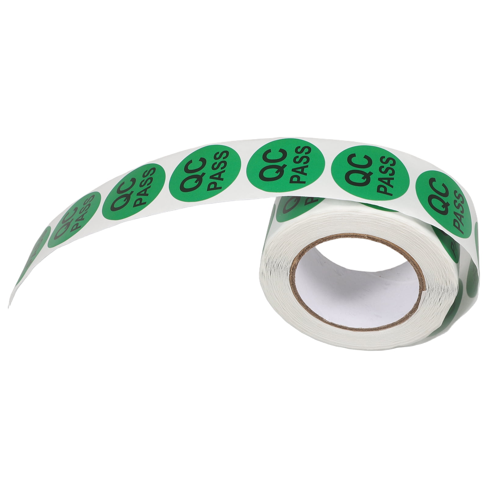 Tineasur Quality Control Labels Adhesive Stickers Green Coated Adhesive ...