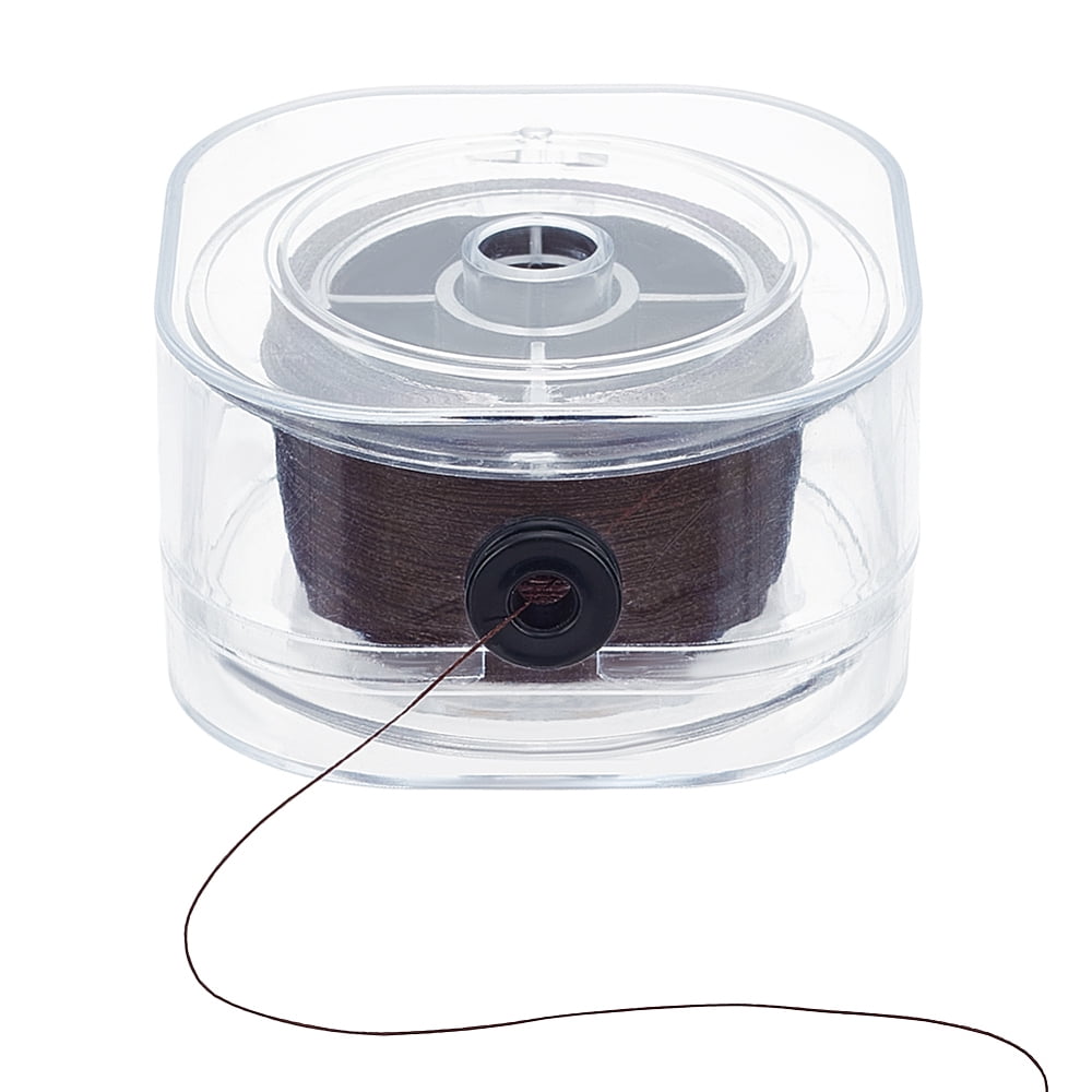 1 Roll Waxed Cotton Thread Cords Round Coffee 0.2mm about 218.72 Yards ...