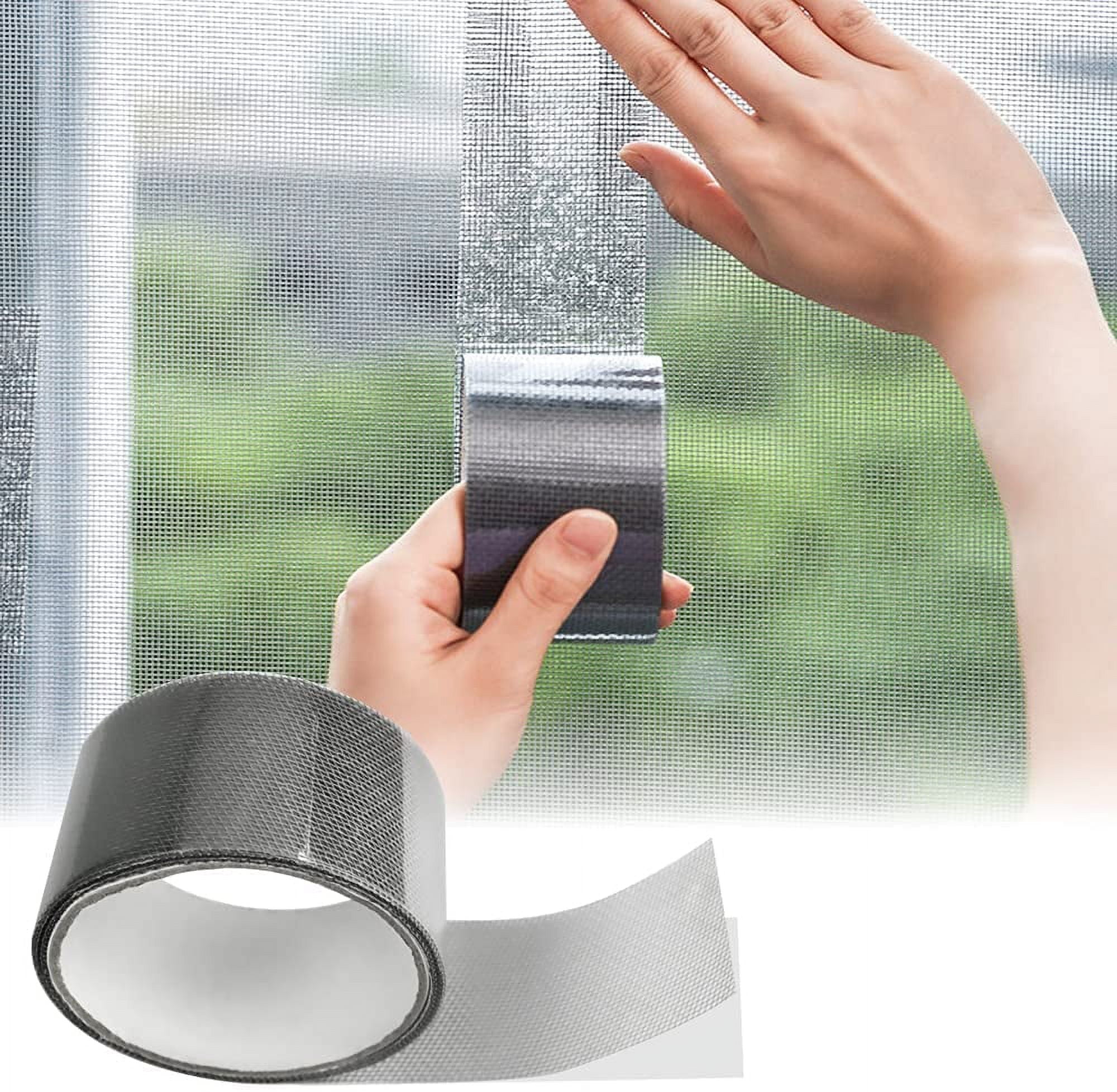 1 Roll Window Screen Repair Kit Tape,Screen Self-Adhesive Patch Repair ...