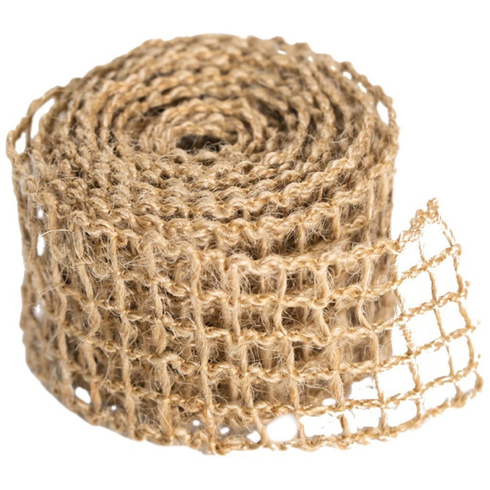1 Roll Wired Wrapping Rope Packing Jute Rope DIY Arts Crafts Hollow out ...