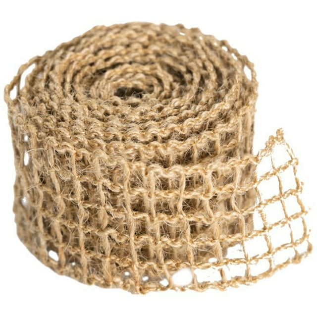 1 Roll Wired Wrapping Rope Packing Jute Rope DIY Arts Crafts Hollow out ...