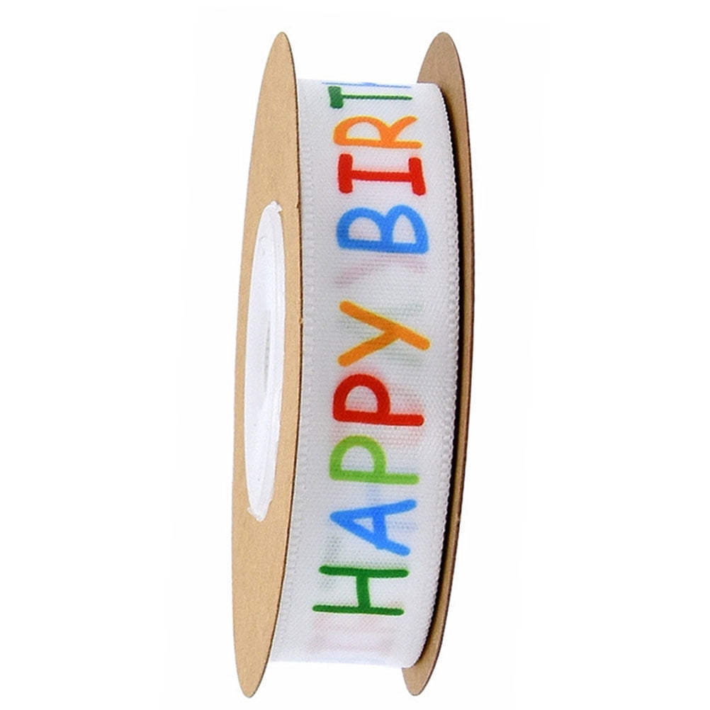 HEMOTON 1 Roll of 10 Yard Birthday Decoration Ribbon for Party Gifts ...