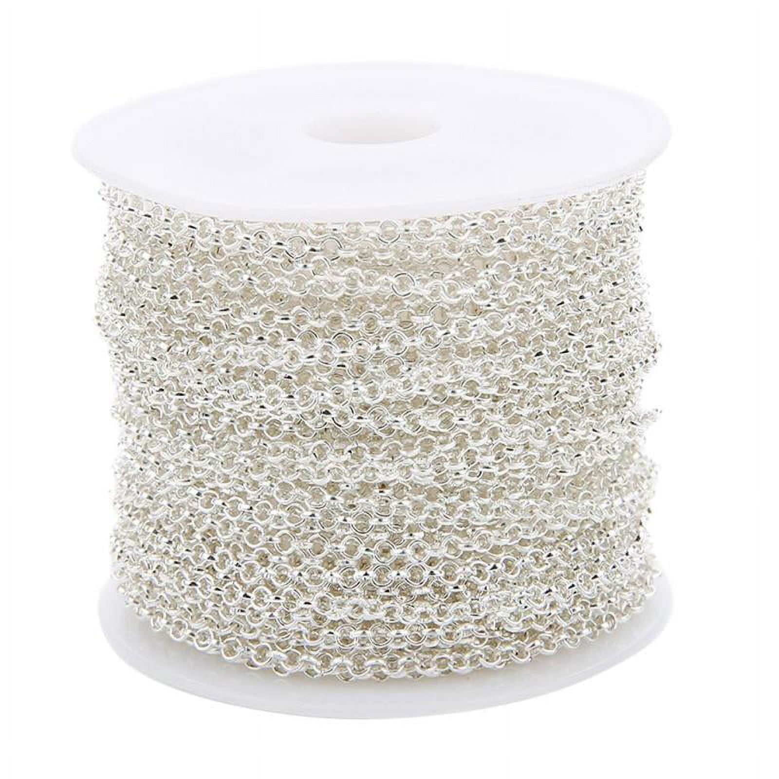 1 Roll of 10 Yards O Shape Jewelry Making Chains Tail Extender Chain ...