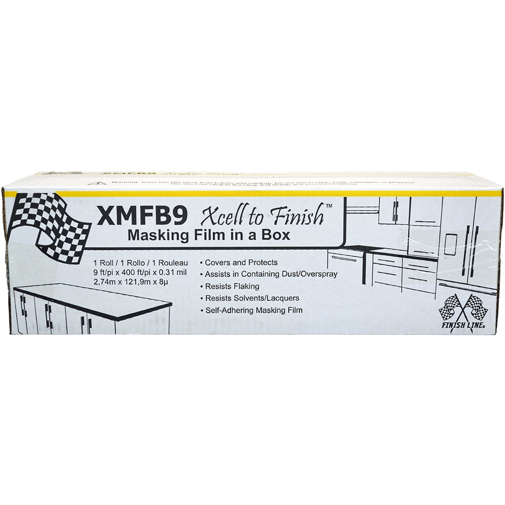 1-Roll of 9’ x 400’ IPS Industries XMFB9 Finish Line Painter’s Plastic ...