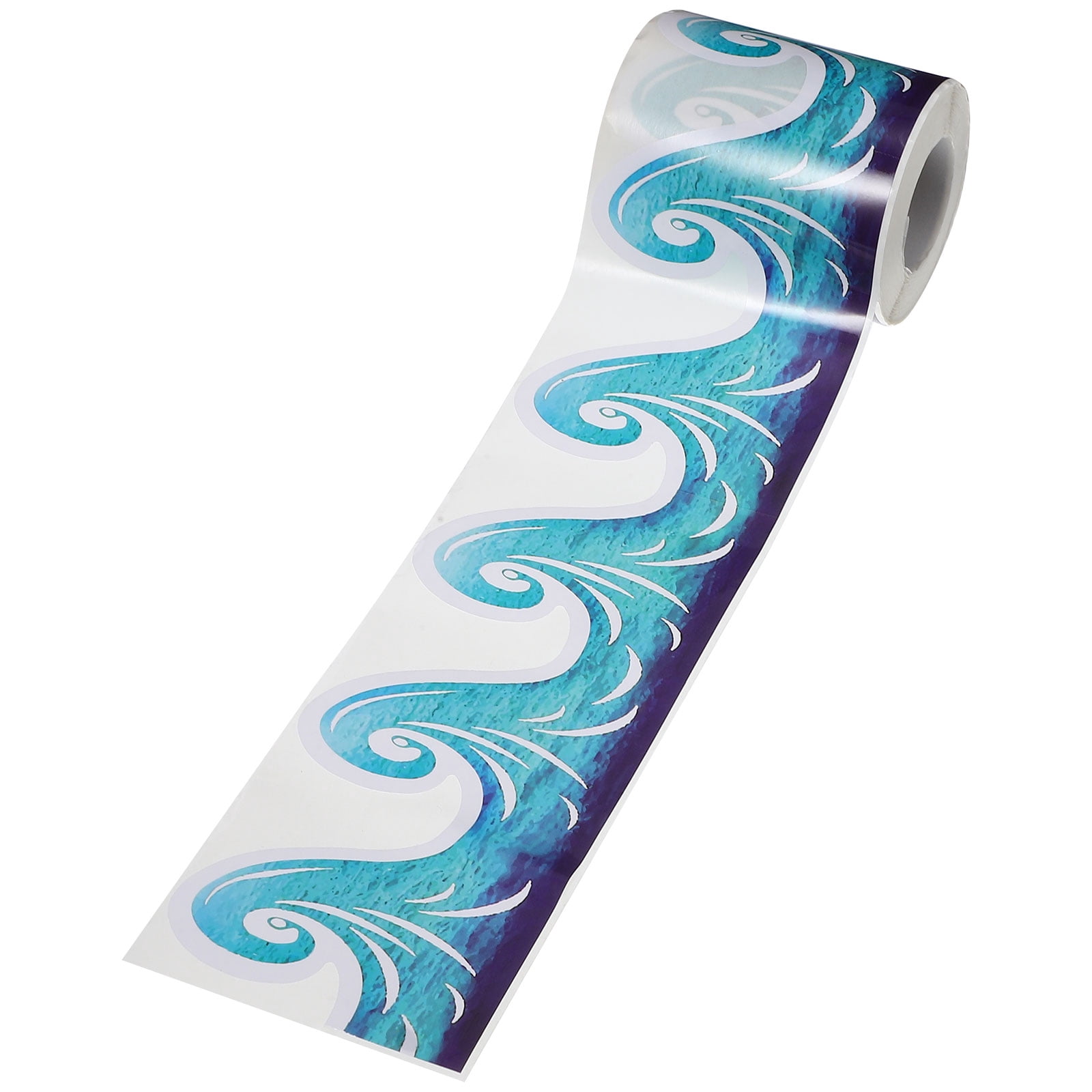 1 Roll of Bulletin Board Border Trim Wave Pattern Border Sticker ...