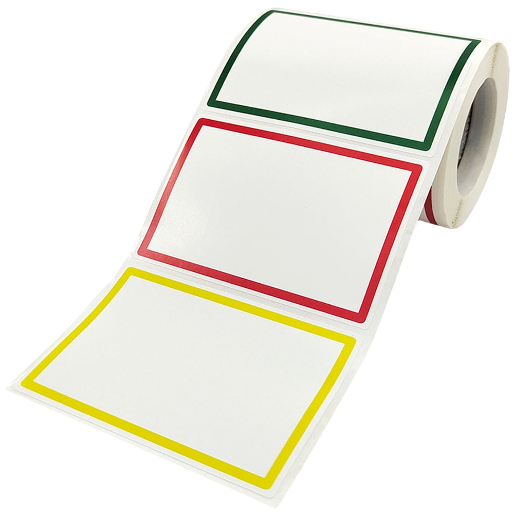 1 Roll of Cartoon Name Tag Stickers Colorful Name Tag Labels Self ...