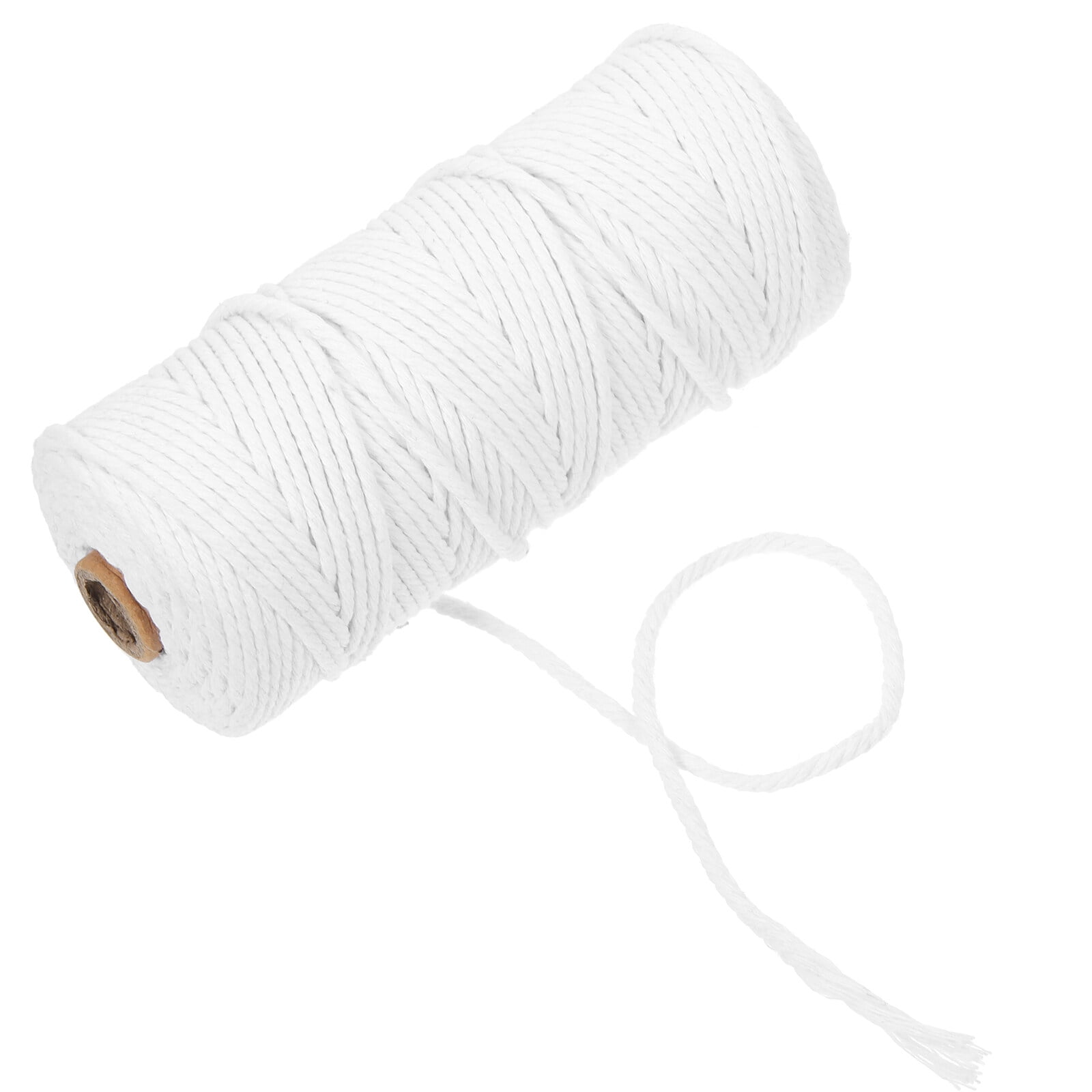 OUNONA White Cotton Rope for Crafts, Kitchen Twine, Food Trussing ...