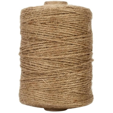 3mm Jute Twine, 100 Feet Braided Jute Rope Natural Thick Twine for ...