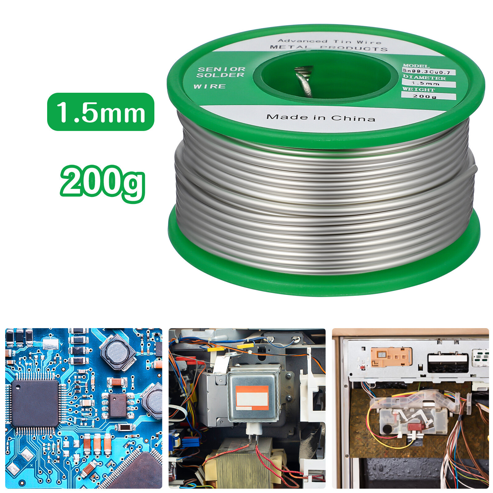 1 Roll of Lead Free Solder Wire for Electrical Soldering Electronic ...