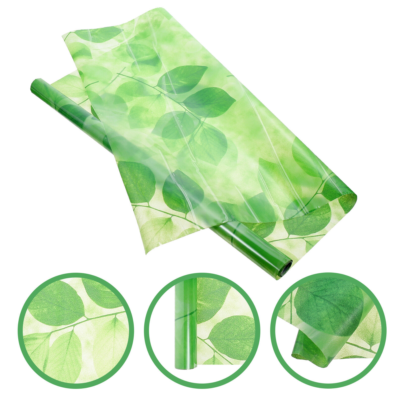 1 Roll of Privacy Protection Decal Opaque Window Film Green Leaf ...