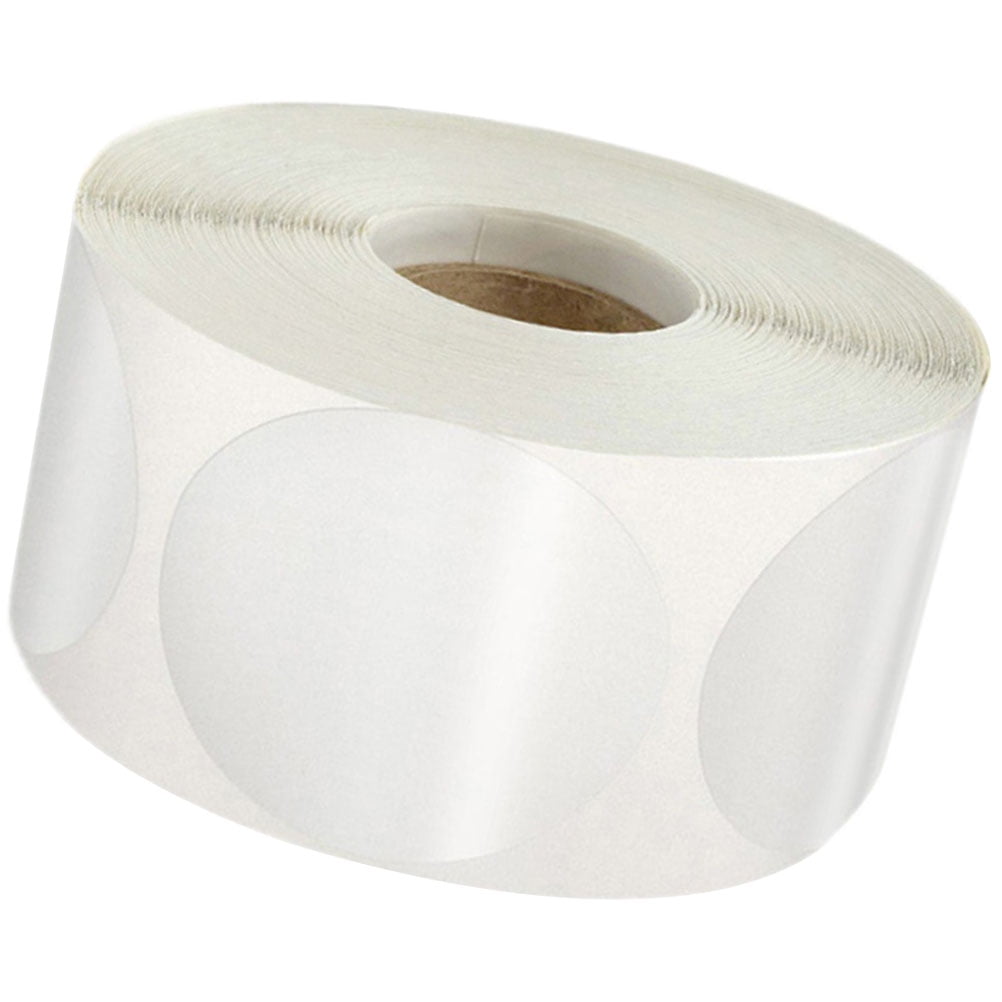 1 Roll of Removable Round Stickers Labels Gift Tag Stickers Transparent ...
