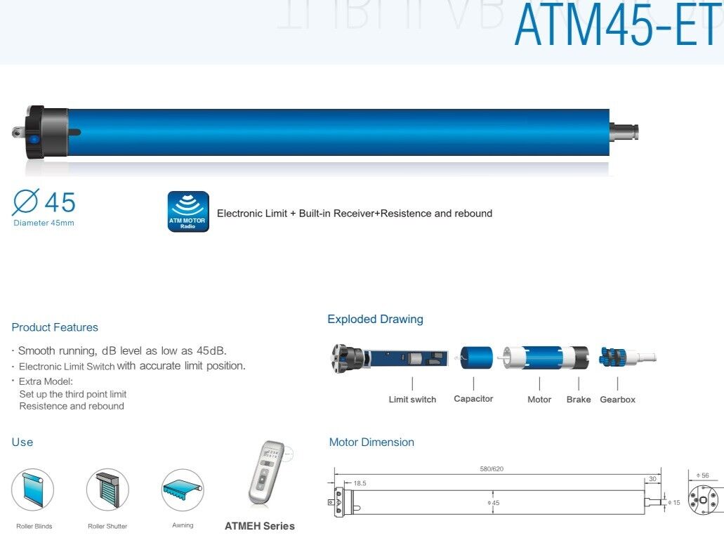 #1 Rolling Screens , Rolling Shutters Replacement Universal Motor ...
