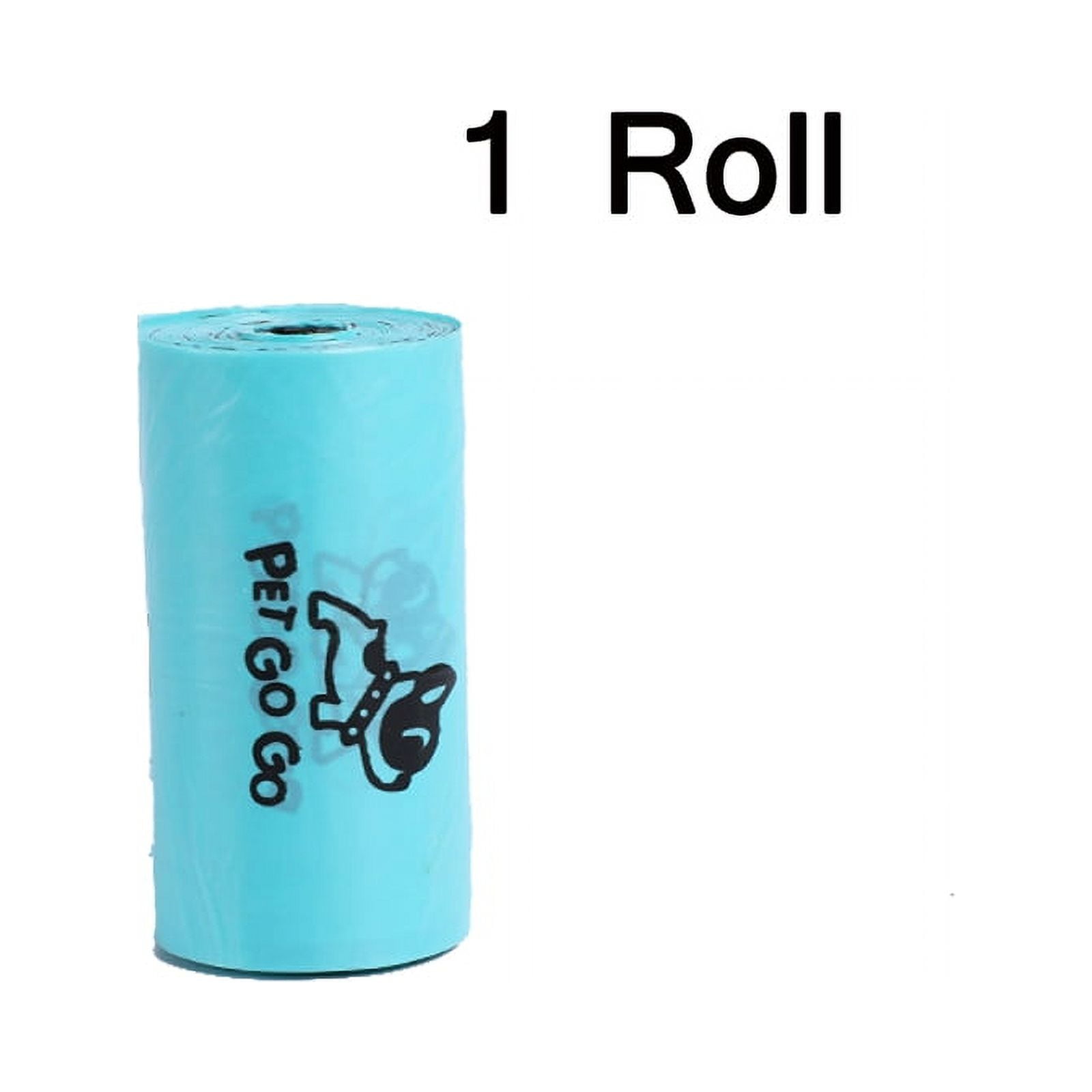 1 Rolls Poop Bags for Dogs, LED Flashlight Poop Bag Dispenser, Leak ...