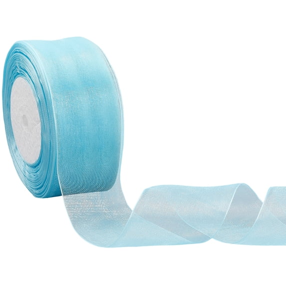 1 Rolls Sheer Organza Ribbon Wide Ribbon for Wedding Decorative Light ...