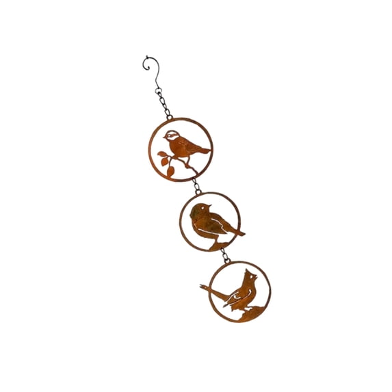 1. Rustproof Metal Bird Wall Art - Weatherproof Outdoor Hanging Decor ...