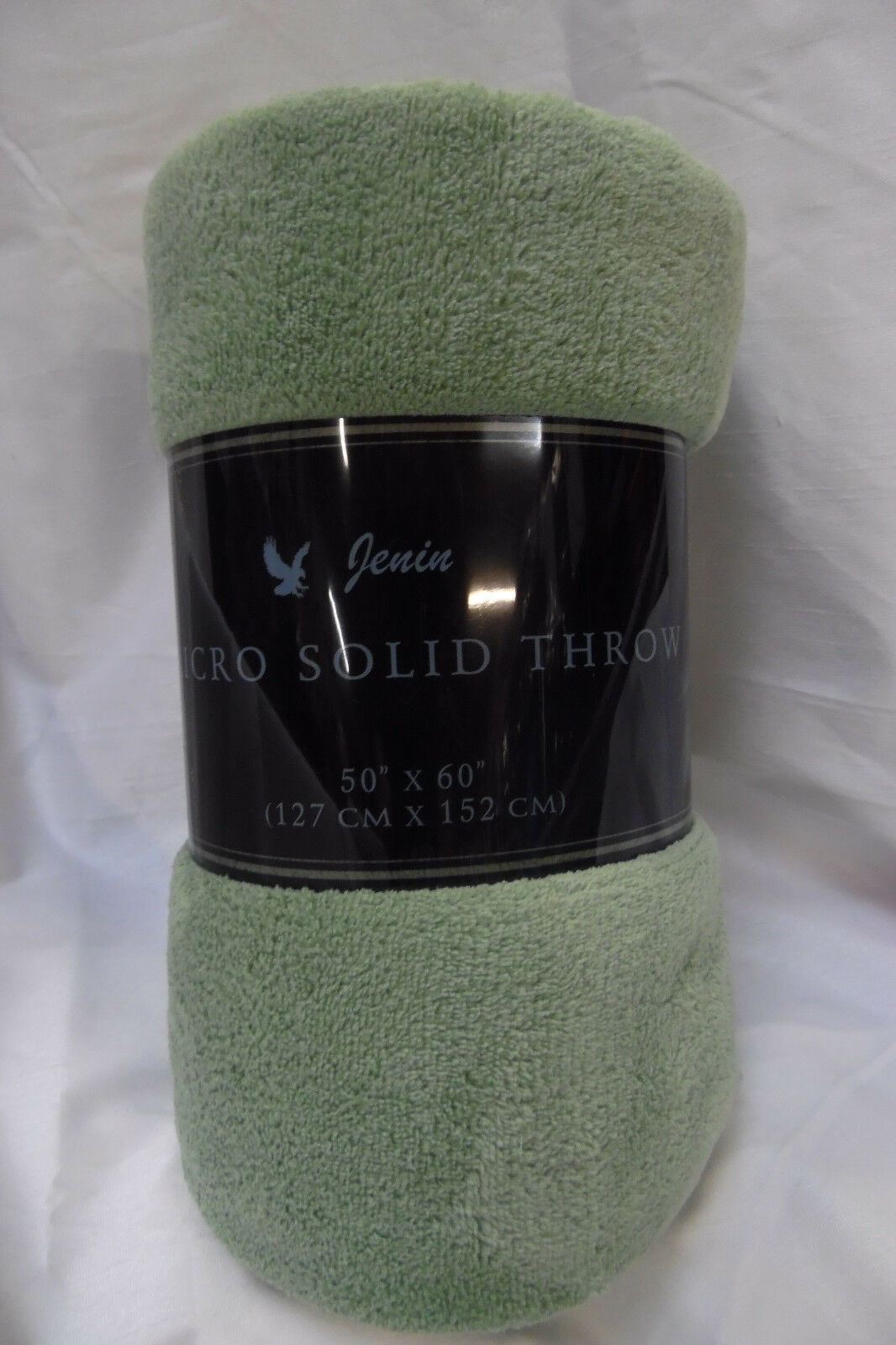 1 SAGE GREEN Solid Soft Warm Versatile Small Throw Lightweight Travel ...