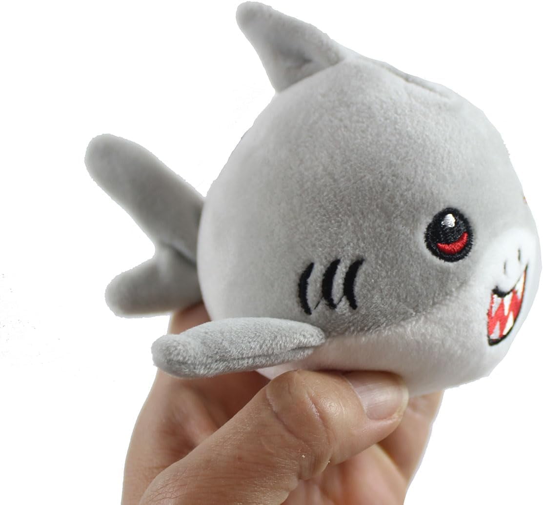 1 SHARK Cute Ball Plush Stuffed Animals- Adorable Mini Plushie Stuffie ...