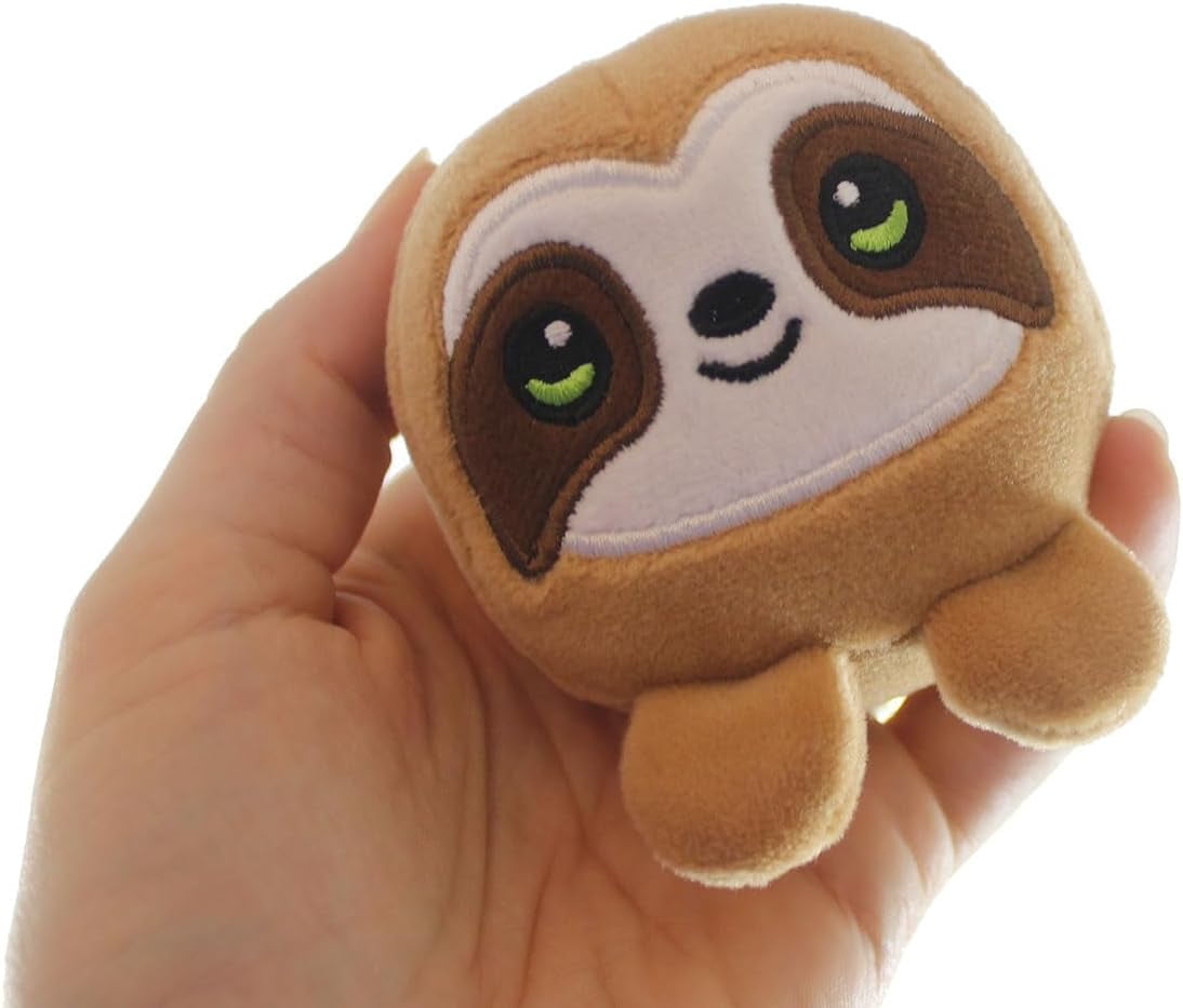 1 SLOTH Cute Ball Plush Stuffed Animals- Adorable Mini Plushie Stuffie ...