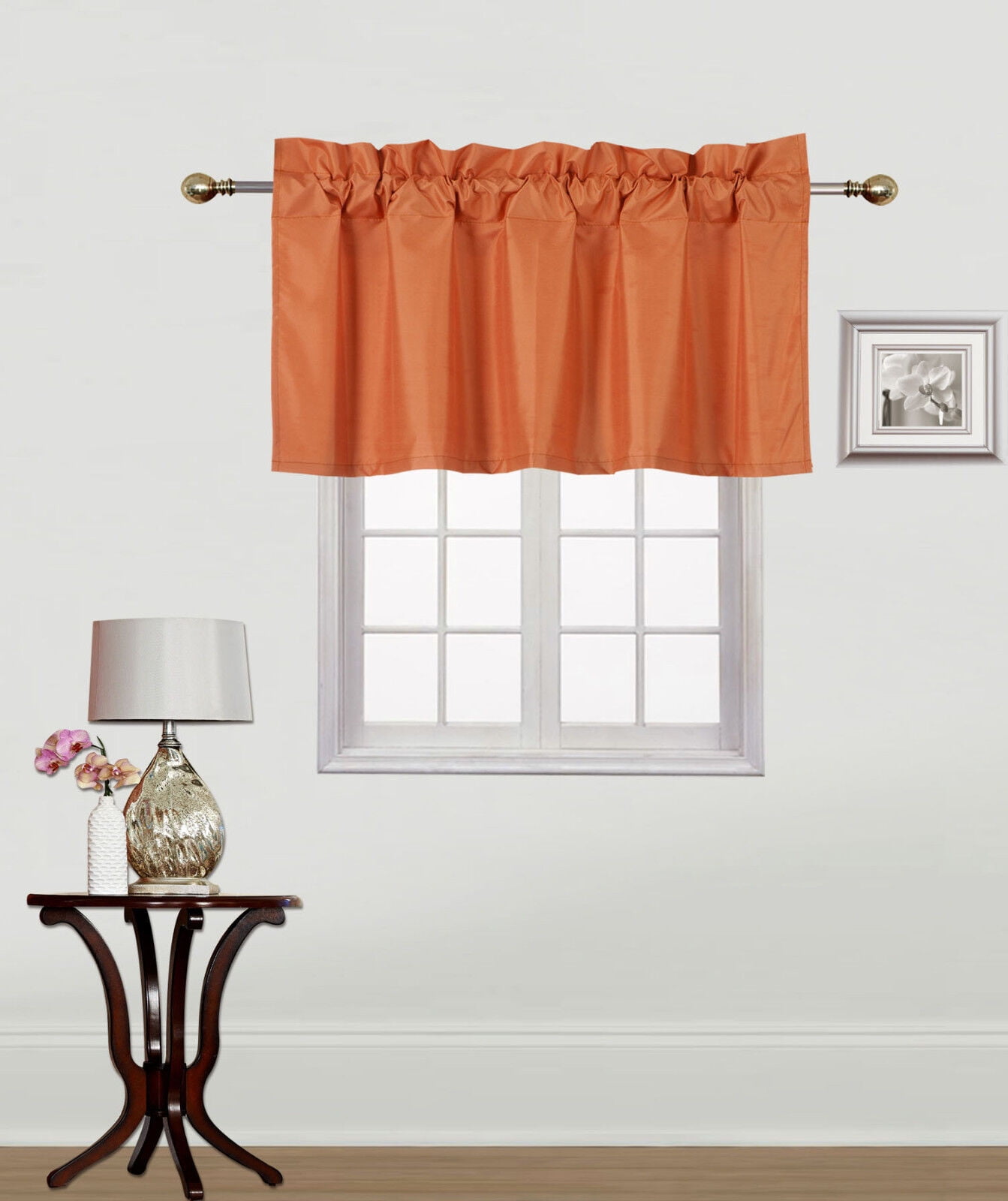 1 STRAIGHT WINDOW VALANCE TOP DECOR FOAM LINED BACKING ROD POCKET MANY ...