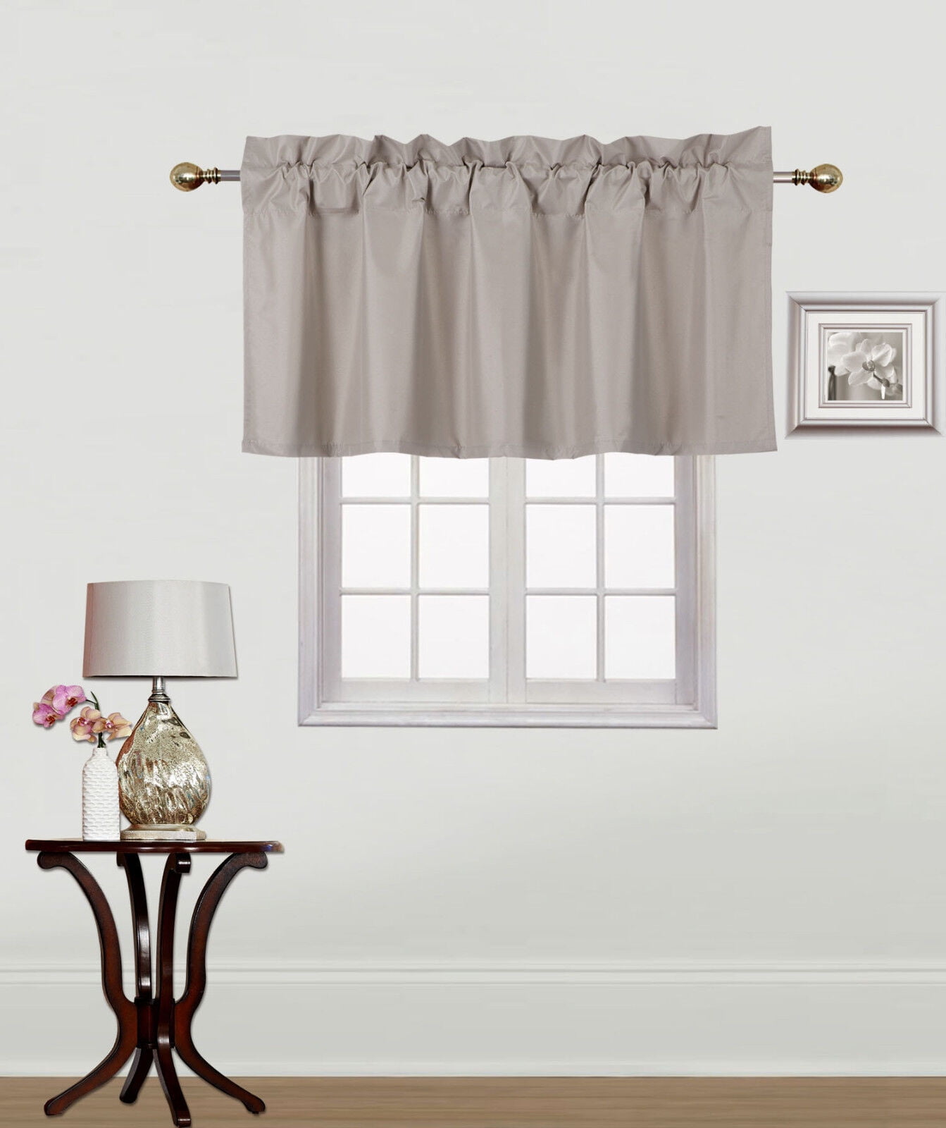 1 STRAIGHT WINDOW VALANCE TOP DECOR FOAM LINED BACKING ROD POCKET MANY ...