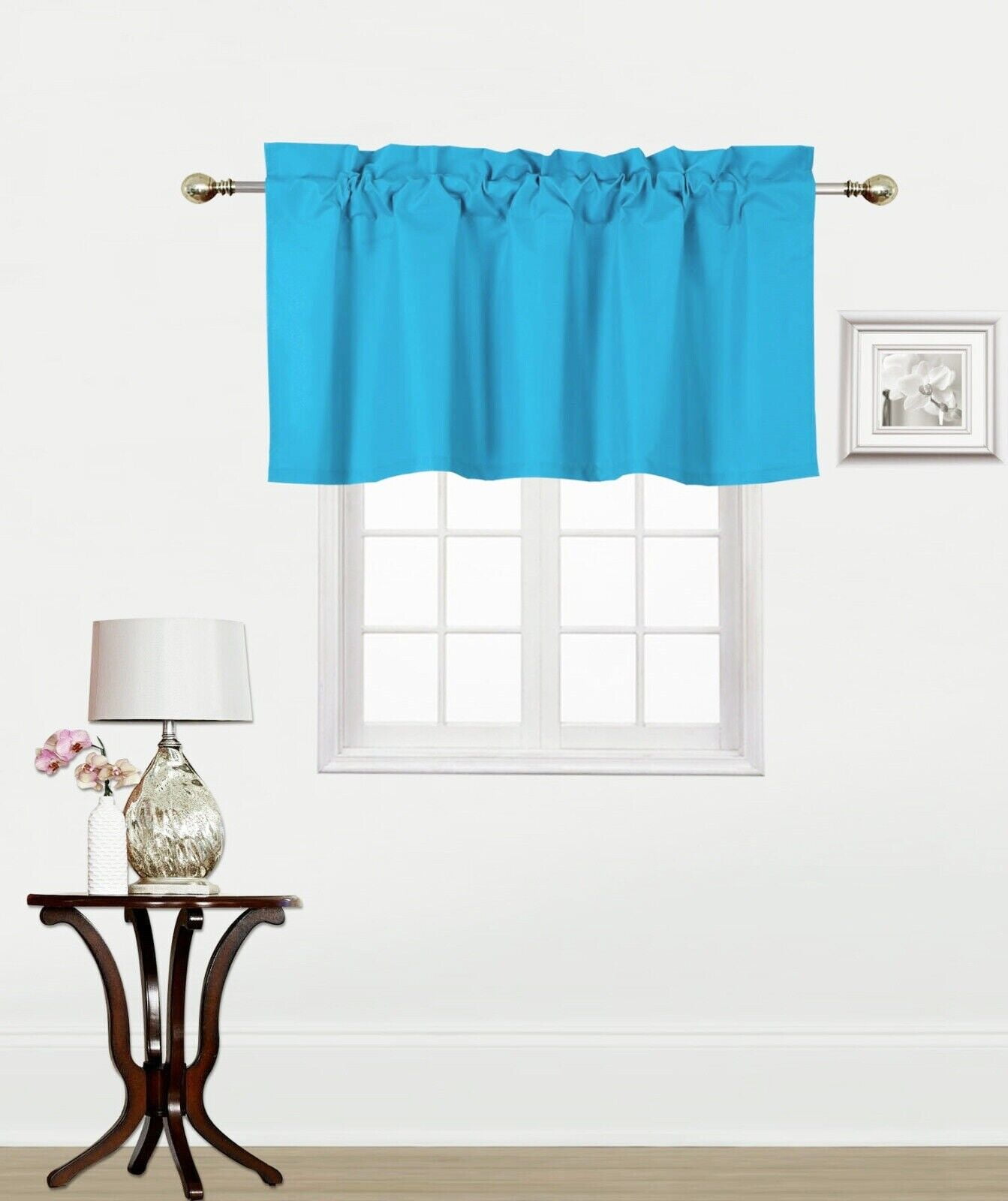 1 STRAIGHT WINDOW VALANCE TOP DECOR FOAM LINED BACKING ROD POCKET MANY ...