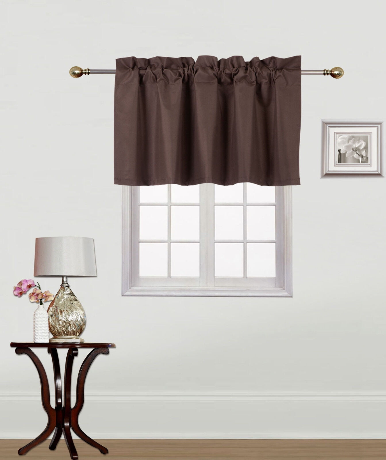 1 STRAIGHT WINDOW VALANCE TOP DECOR FOAM LINED BACKING ROD POCKET MANY ...