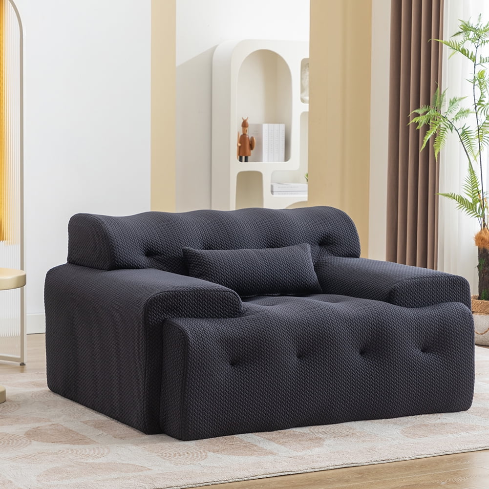 1 Seater Comfy Sofa Couch High-Density Pure Foam Couches No Assembly ...