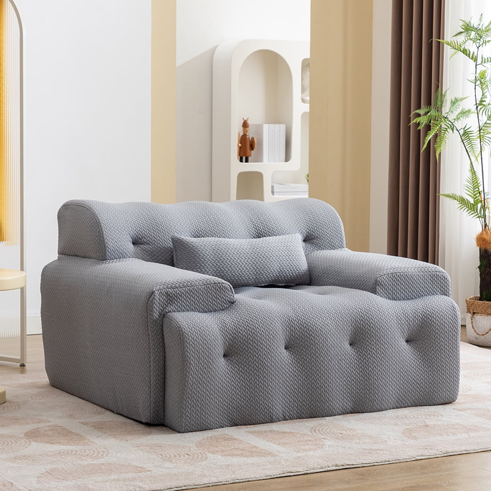 1 Seater Comfy Sofa Couch High-Density Pure Foam Couches No Assembly ...
