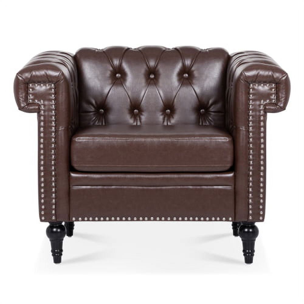 1 Seater PU Sofa for Home Office Apartment Sectional, Modern Living ...