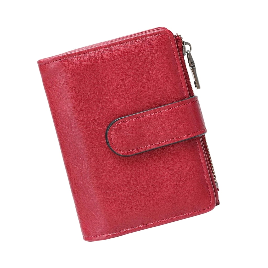1. Secure Snaps Closure PU Wallet Multiple Card Pockets Ergonomic ...